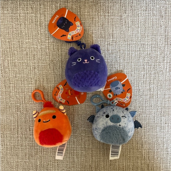Squishmallows | Toys | Squishmallow Halloween Clips 223 Set Of 3 | Poshmark